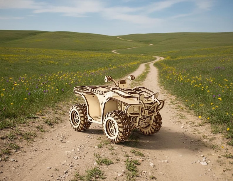 3D ATV Laser Cut Files | Quad Bike Wood Puzzle Svg | off Road Vehicle ...
