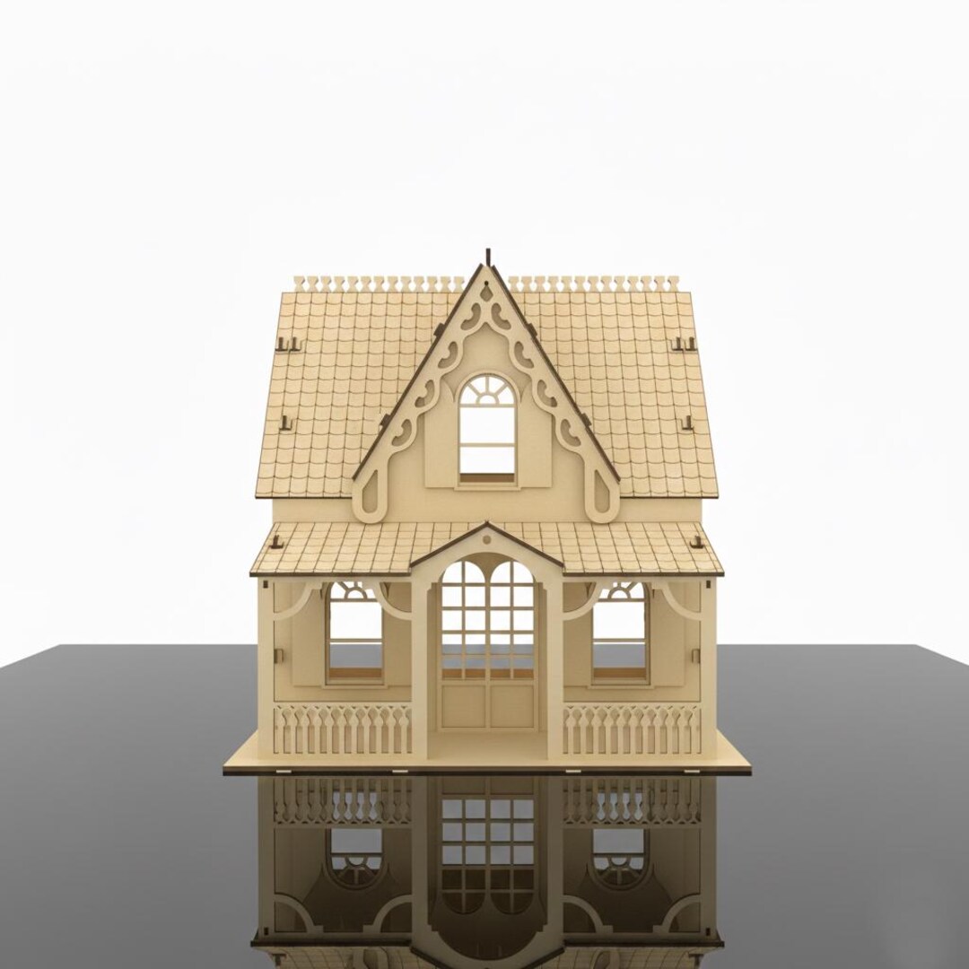 Fairy Tale Cottage SVG | Gingerbread House Laser Cut Files | 3D Wood ...