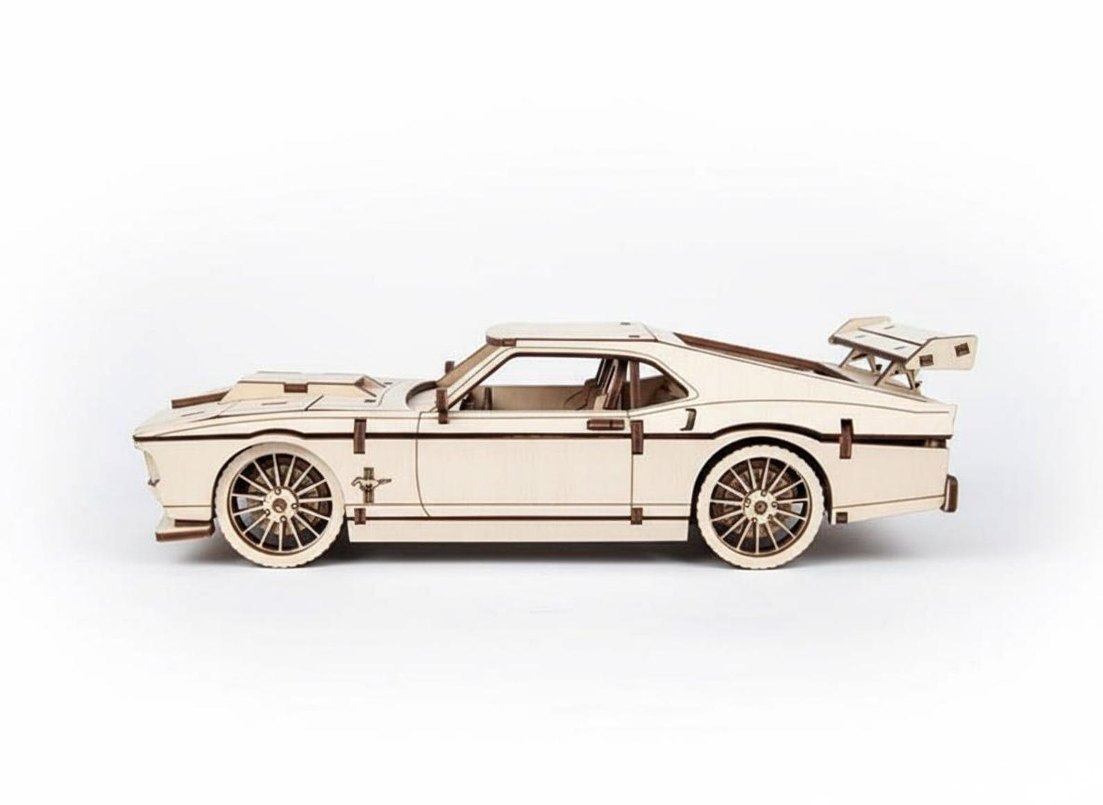 Classic Muscle Car 3D Puzzle SVG DXF File | Laser Cut Wood Model ...