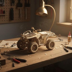 3D ATV Laser Cut Files | Quad Bike Wood Puzzle Svg | off Road Vehicle ...