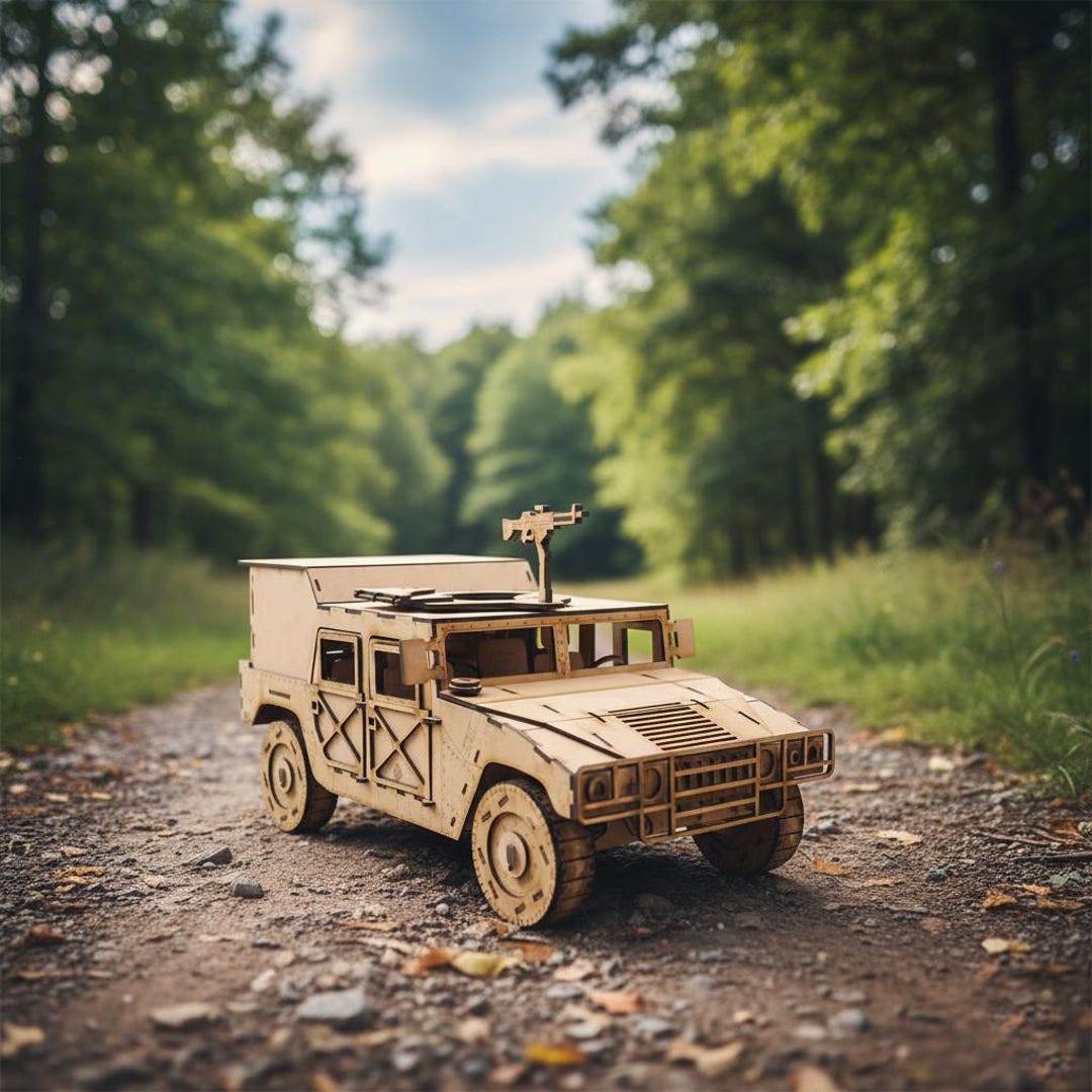M998 Military Vehicle SVG | Humvee Style Laser Cut File, Army Truck 3D ...