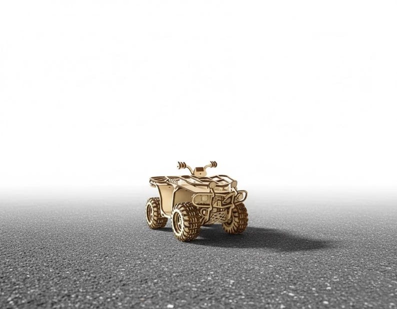3D ATV Laser Cut Files | Quad Bike Wood Puzzle Svg | off Road Vehicle ...