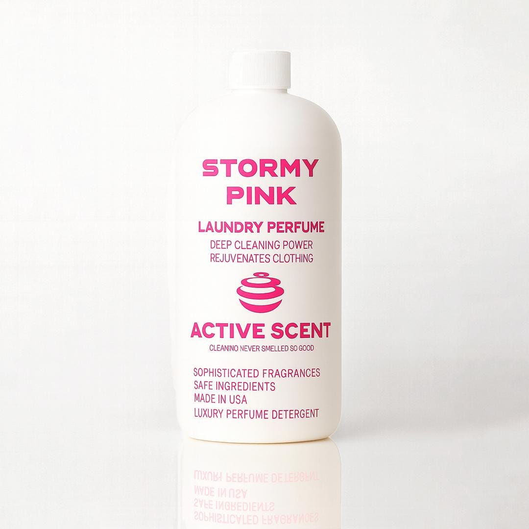 Stormy Pink Perfume Scented Laundry Detergent – Luxury Liquid Laundry ...