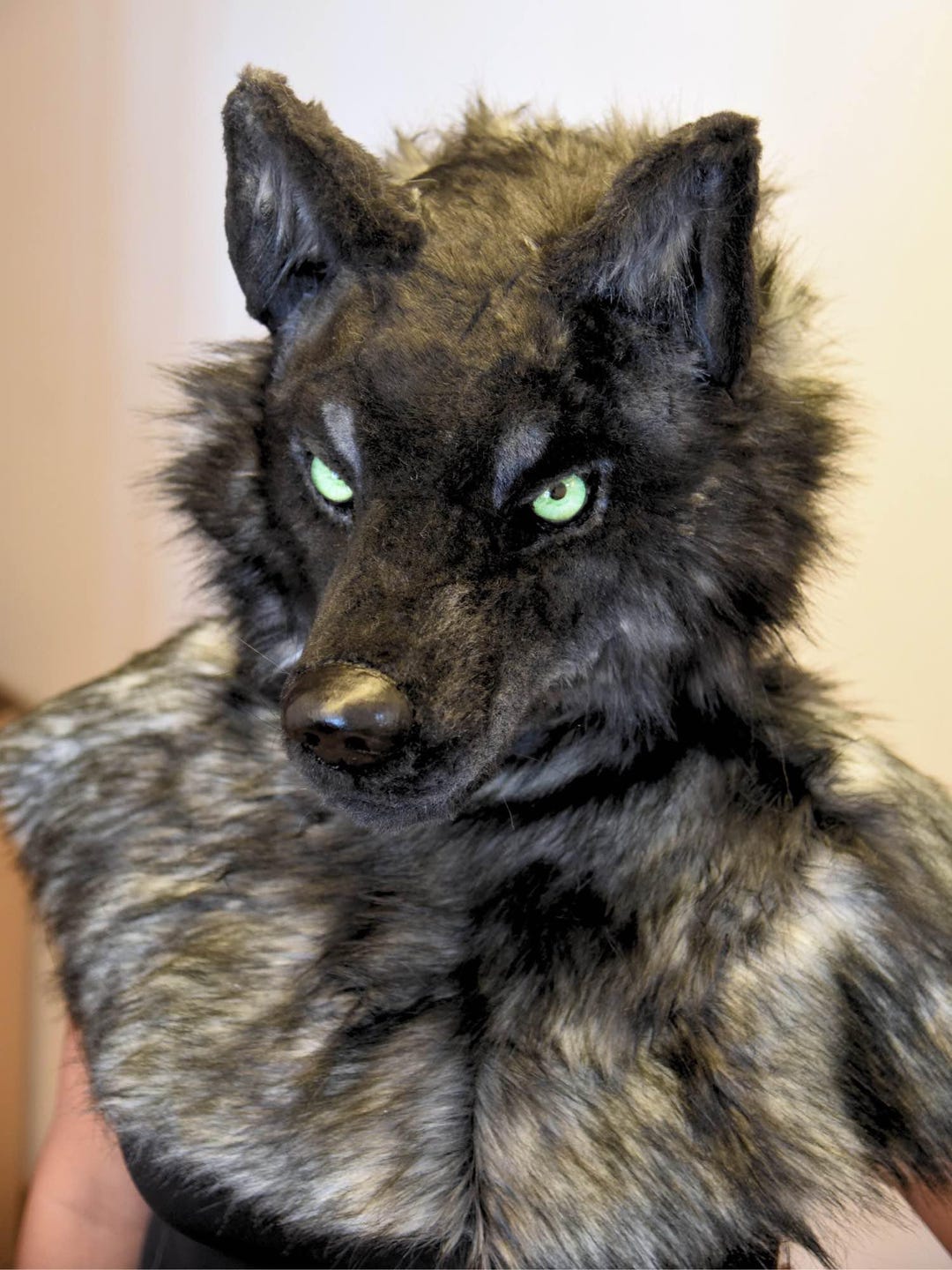 Realistic Wolf Fursuit-movable Jaw-wolf Head Halloween Cosplay Mask ...