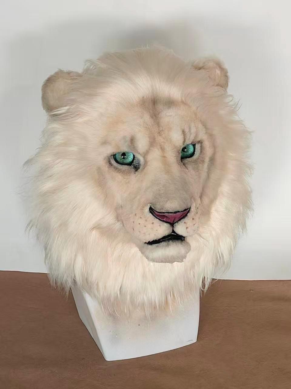 Premade Realistic Lion Fursuit-movable Jaw-lion Head Halloween Cosplay ...