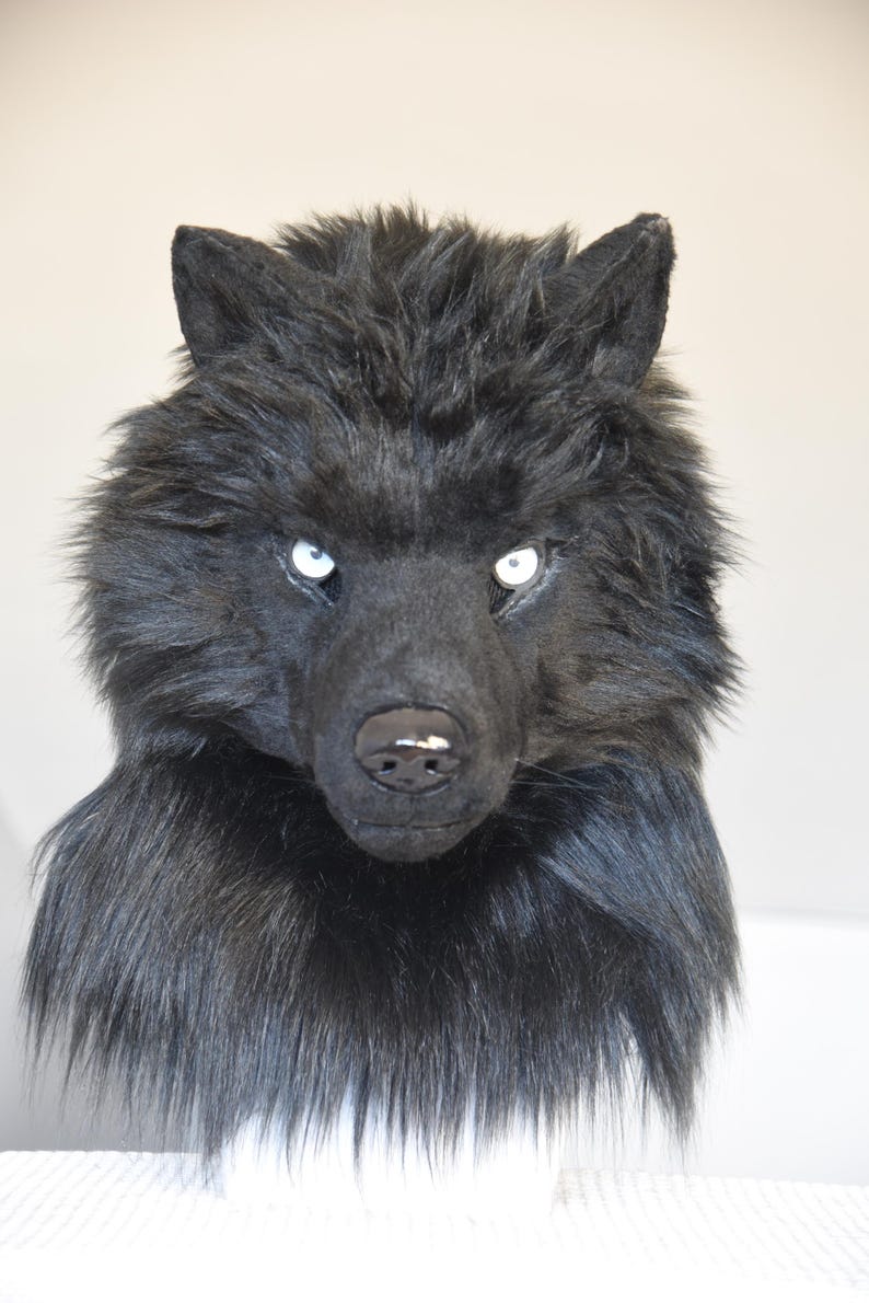 Premade Realistic Wolf Fursuit-movable Jaw-wolf Head Halloween Cosplay ...