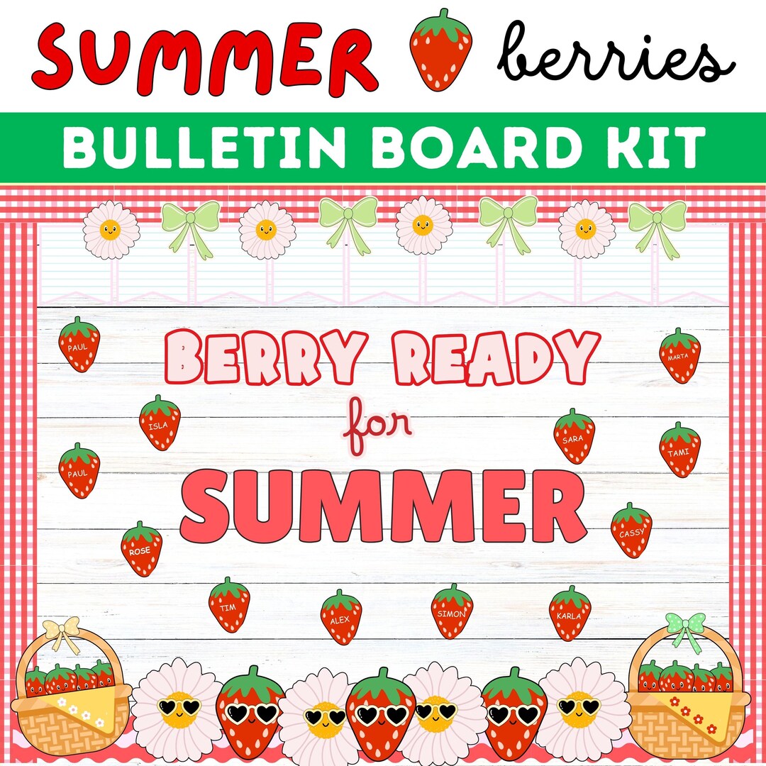 Summer Bulletin Board Kit Ideas for May June End of Year Classroom ...