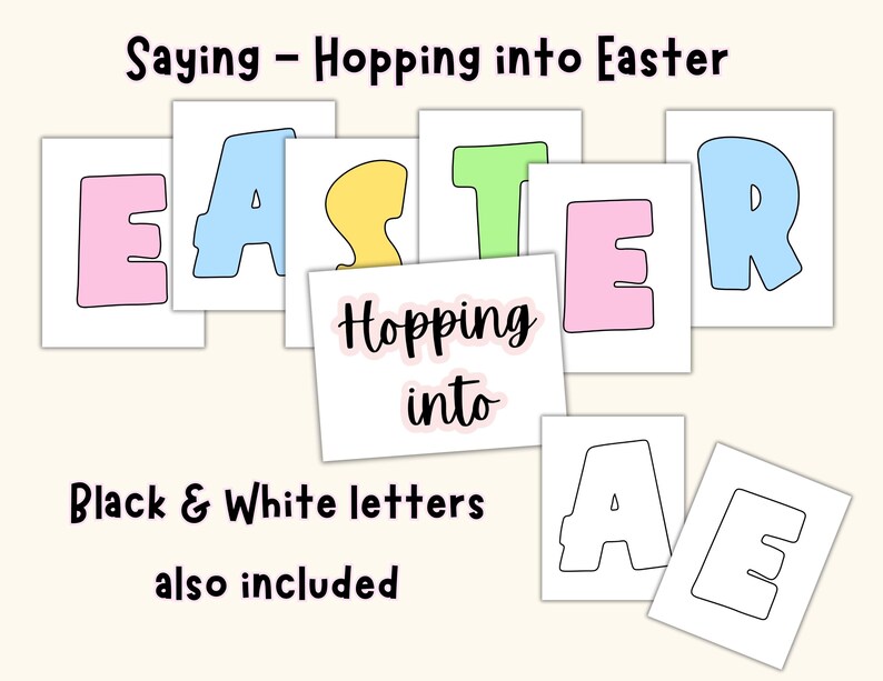 Easter Bulletin Board Kit Spring Display March April Classroom ...