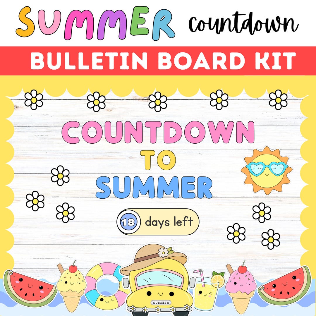 Summer Bulletin Board Kit Ideas for May June End of Year Classroom ...