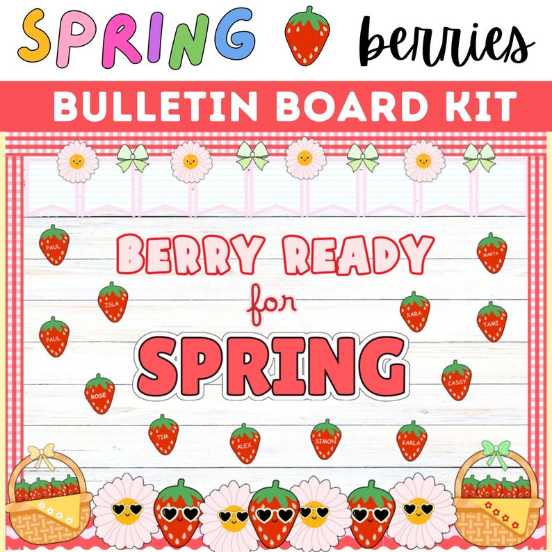 Spring Bulletin Board Kit Ideas for March April May Classroom Display ...