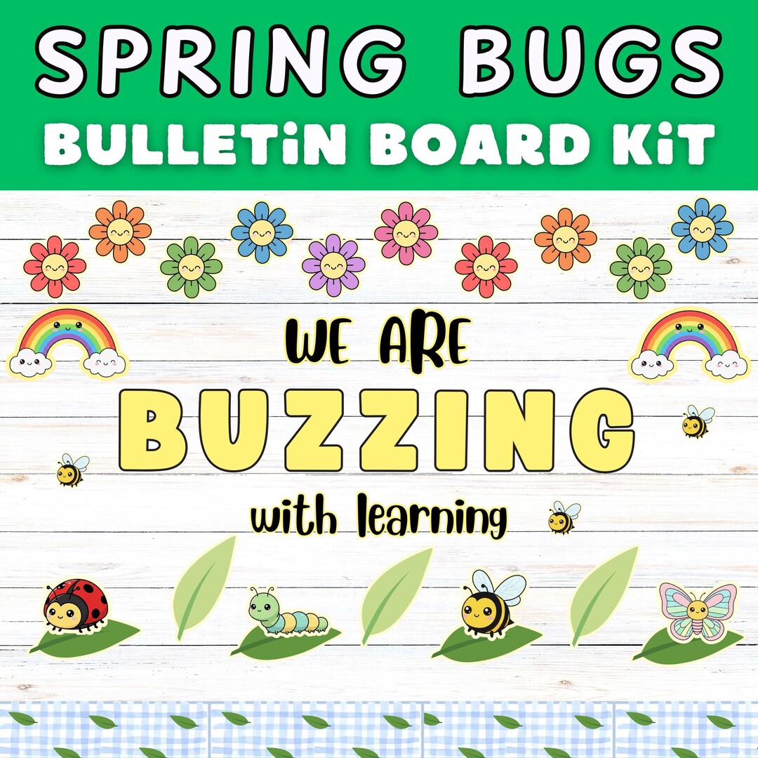 Spring Bulletin Board Kit Ideas Display Set March & April Classroom ...