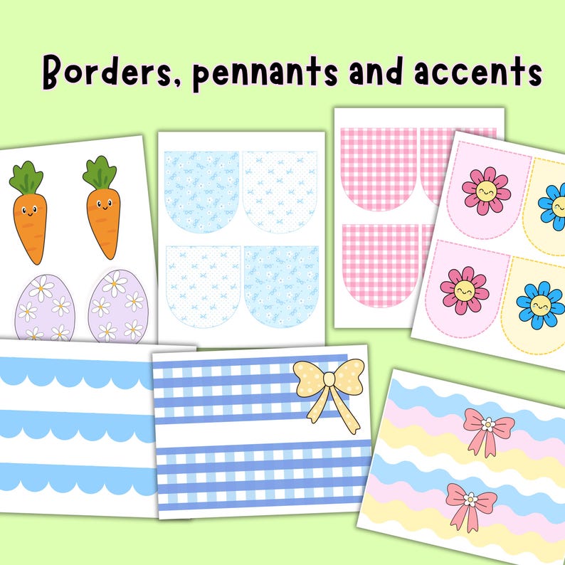 Easter Bulletin Board Kit Spring Display March April Classroom ...
