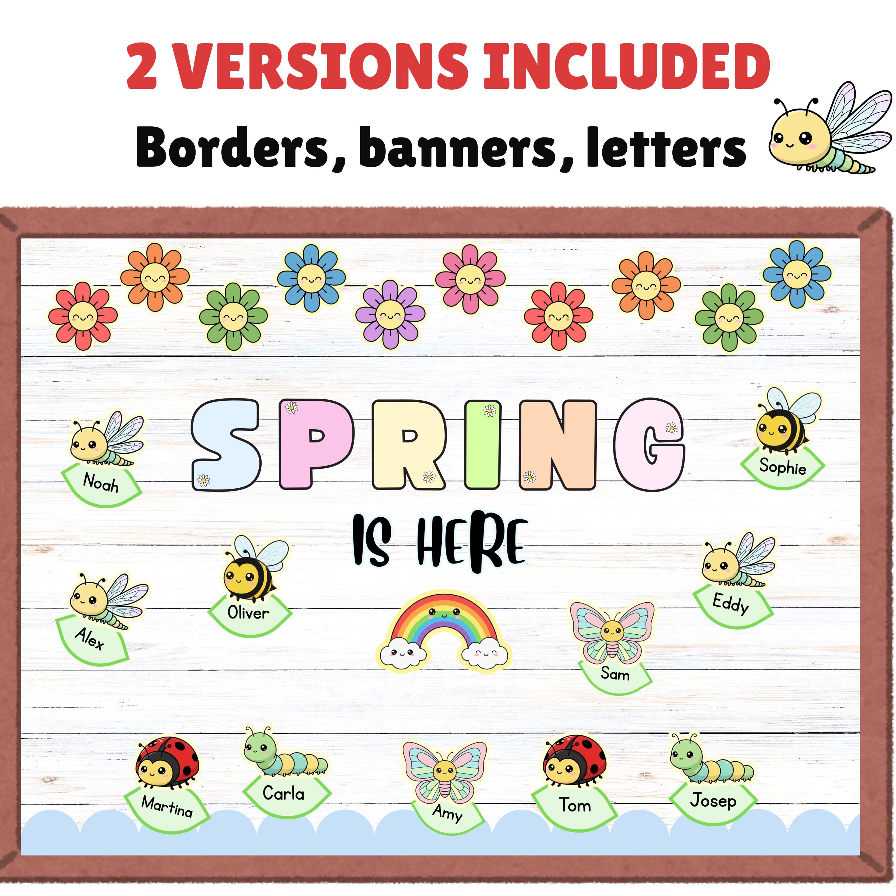 Spring Bulletin Board Kit Ideas Display Set March & April Classroom ...