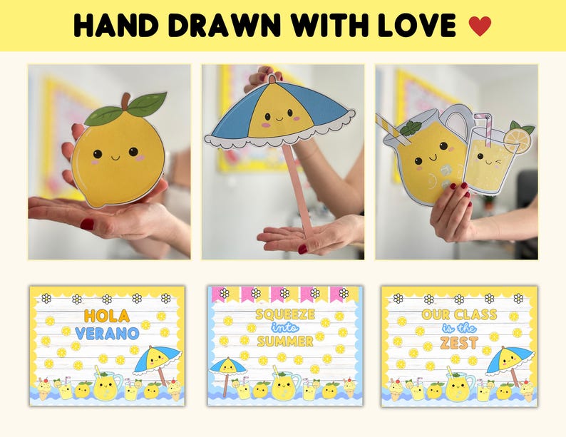 Summer Bulletin Board Kit Ideas Lemons May June Classroom Display ...