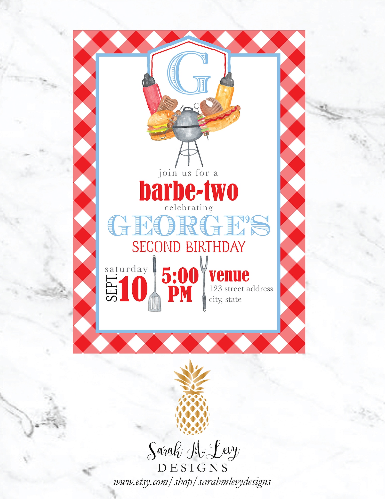 Barbe-two BURGER BASH Grill Cookout Themed Birthday Party With - Etsy