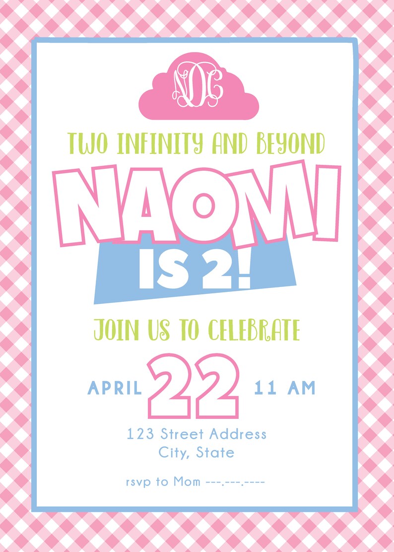 Preppy Toy Story Inspired Printable Invitation for Boys or Girls ...