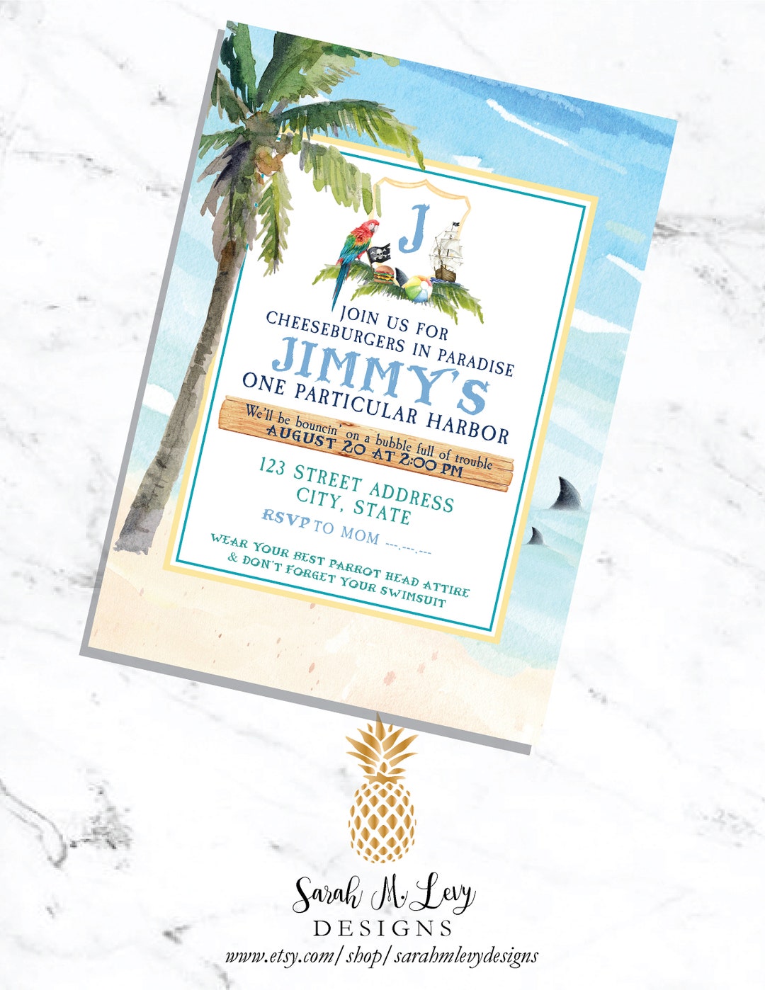 Jimmy Buffett Margaritaville Beach Theme First Birthday, Engagement ...