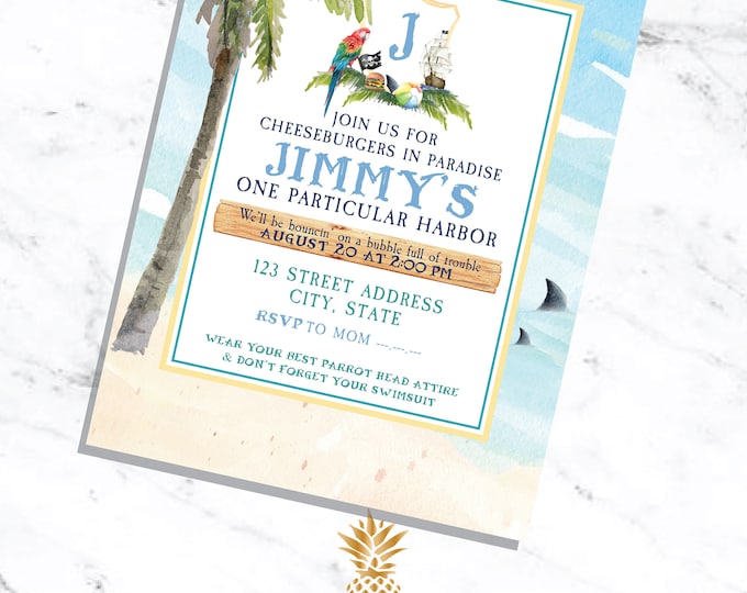 Jimmy Buffett Margaritaville Beach Theme First Birthday, Engagement ...