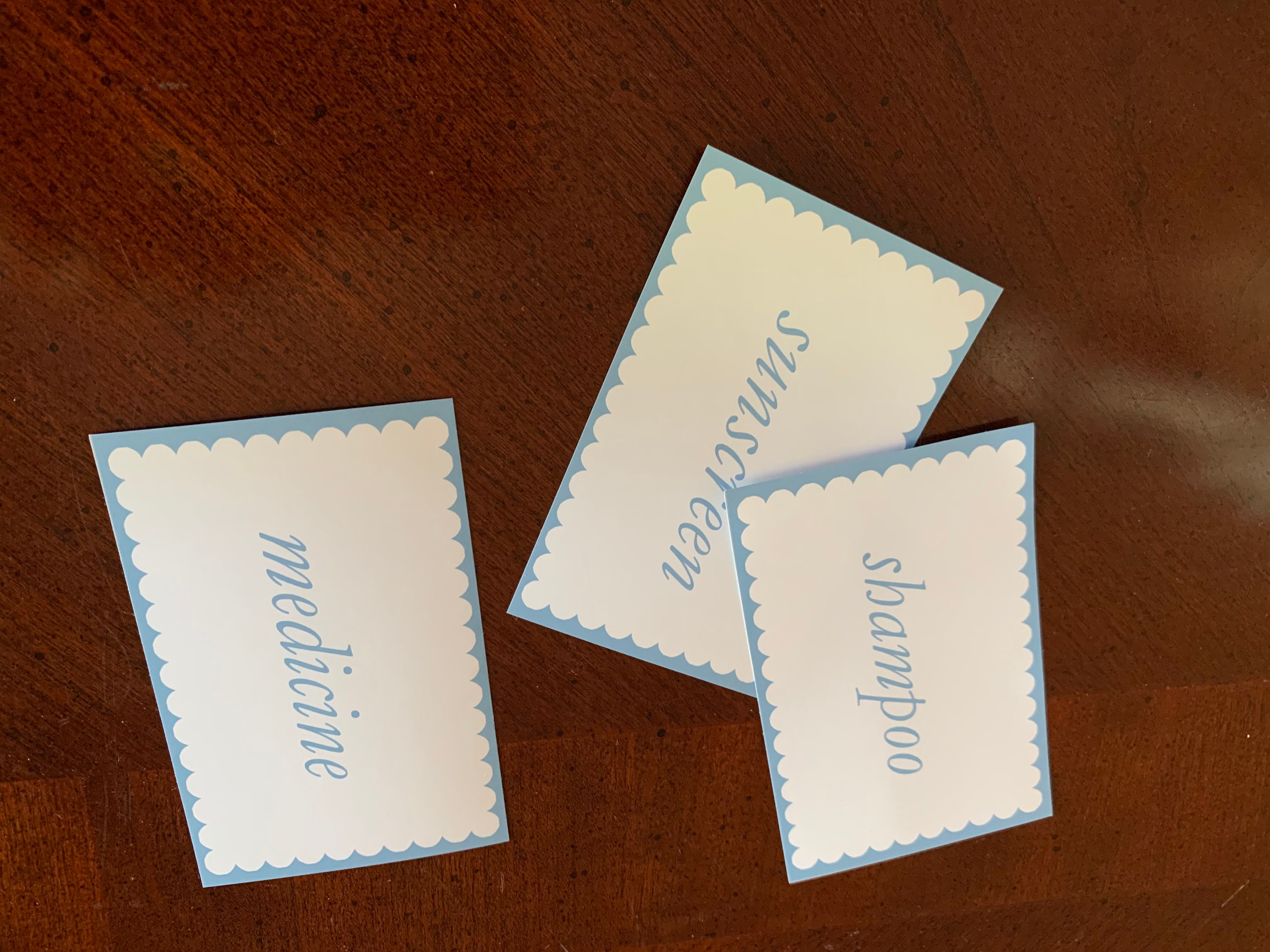 Printable Preppy Gingham Scalloped Labels for Mom Organization and ...
