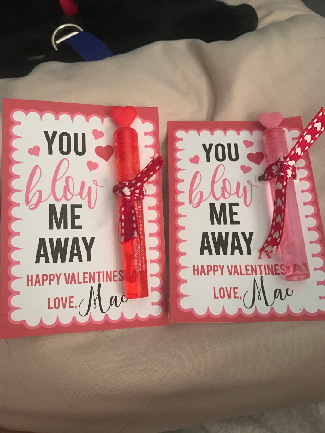 Printable Bubble Blow Me Away Valentines Cards Personalized With Name ...