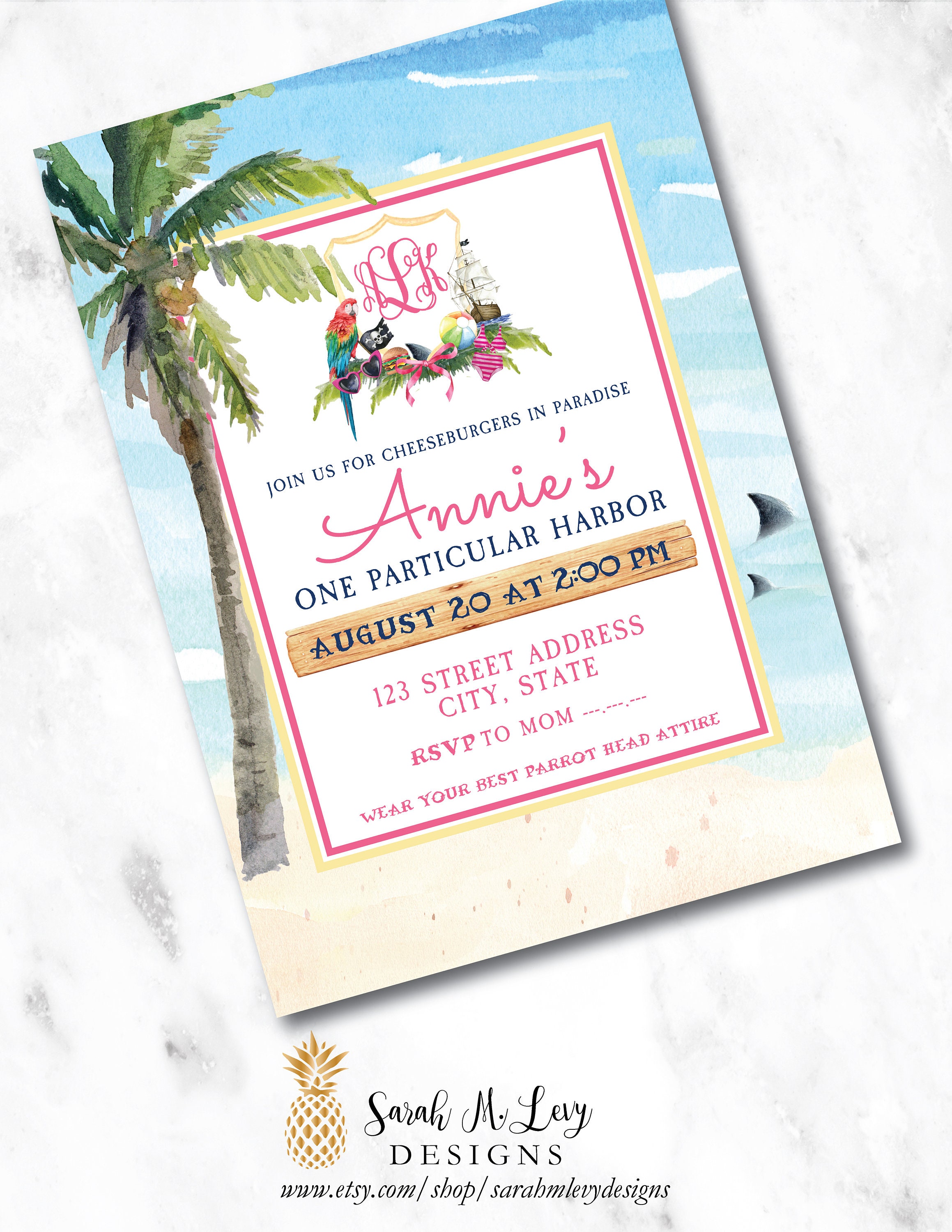 Jimmy Buffett Margaritaville Beach Theme First Birthday, Engagement ...