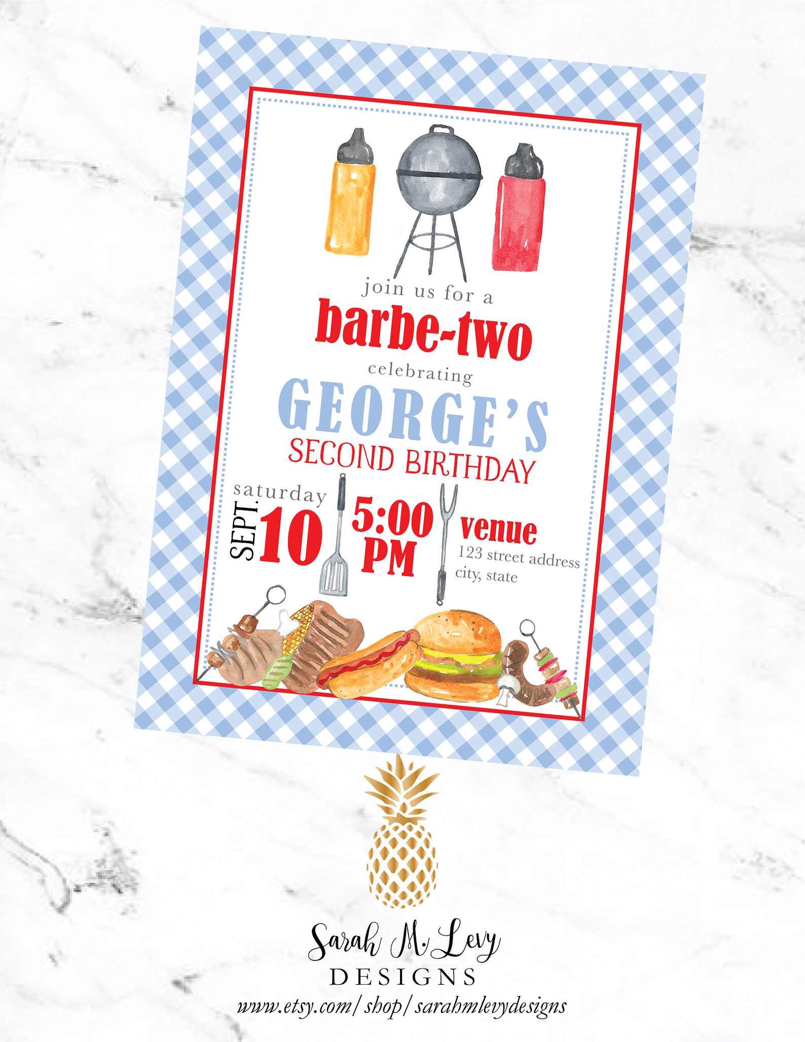 Barbe-two BURGER BASH Grill Cookout Themed Birthday Party With - Etsy