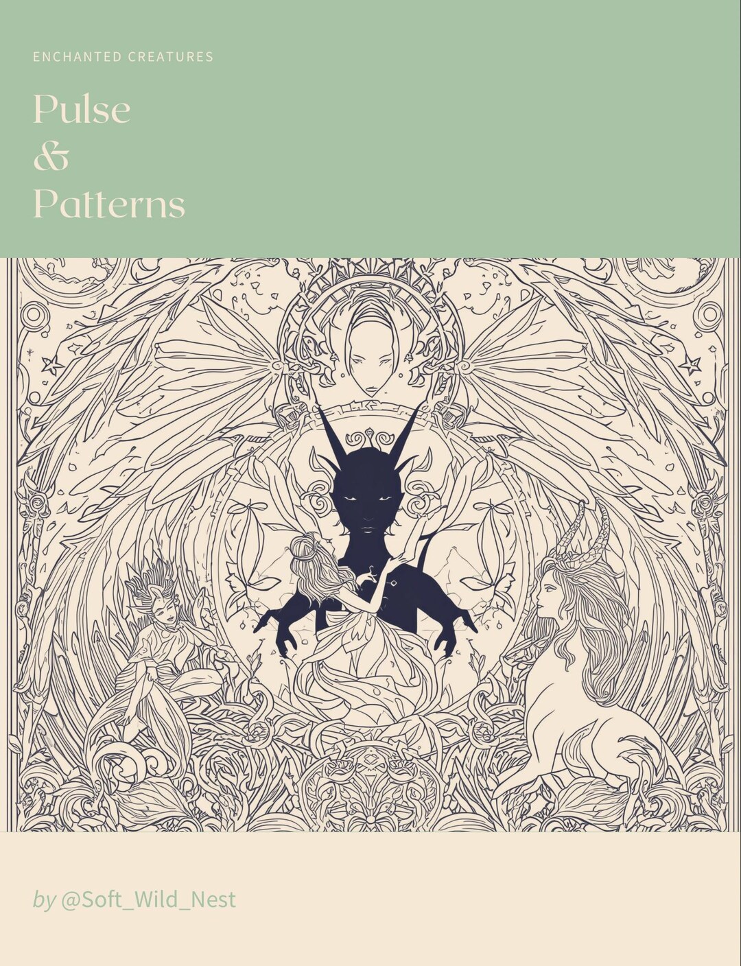 Pulse & Patterns - Enchanted Creatures, Printable Coloring Book for ...