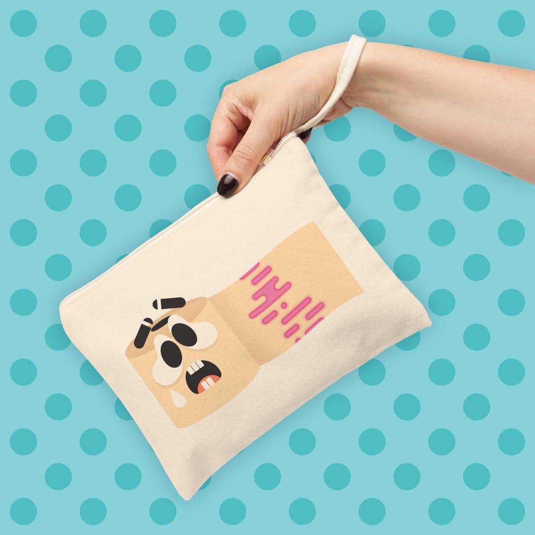 Funny TP Character Zipper Pouch - Etsy