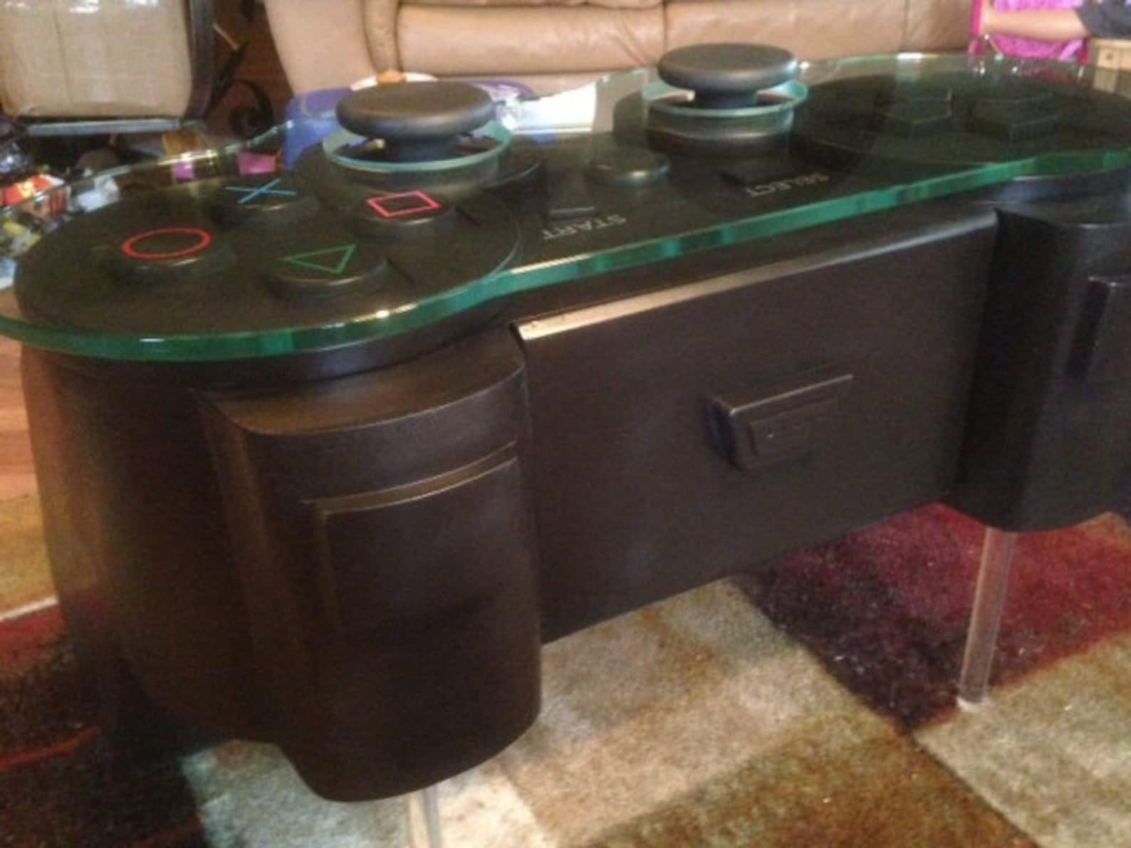 Handmade Game Controller Table Etsy handmade-game-controller-table-etsy