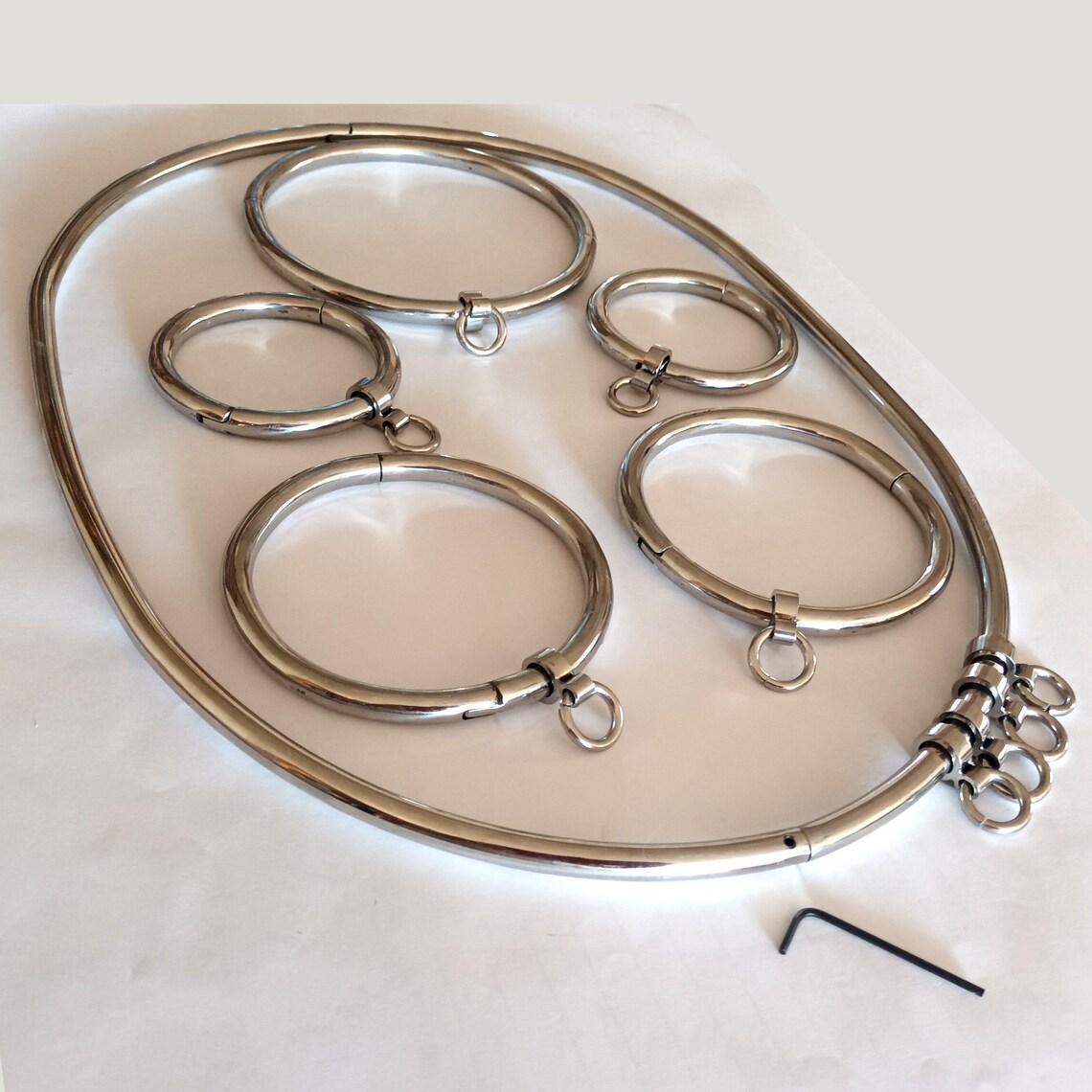 Bondage Set Restraint Collar Lockable Belt Waist Cincher With ...