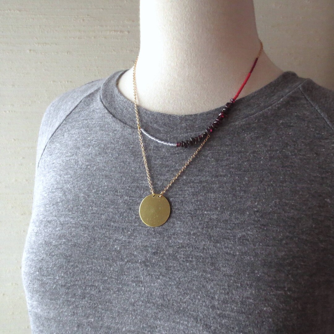 Riss - Rose Red Garnet or White Moonstone and Miyuki Seed Bead Gold ...