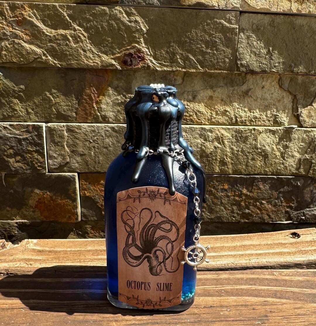 Aquamarine Shimmer Swirl Potion "octopus Slime" - Etsy