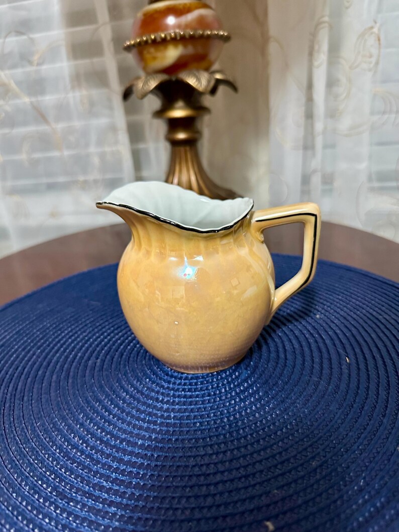 Lusterware Art Deco Creamer Germany Made - Etsy