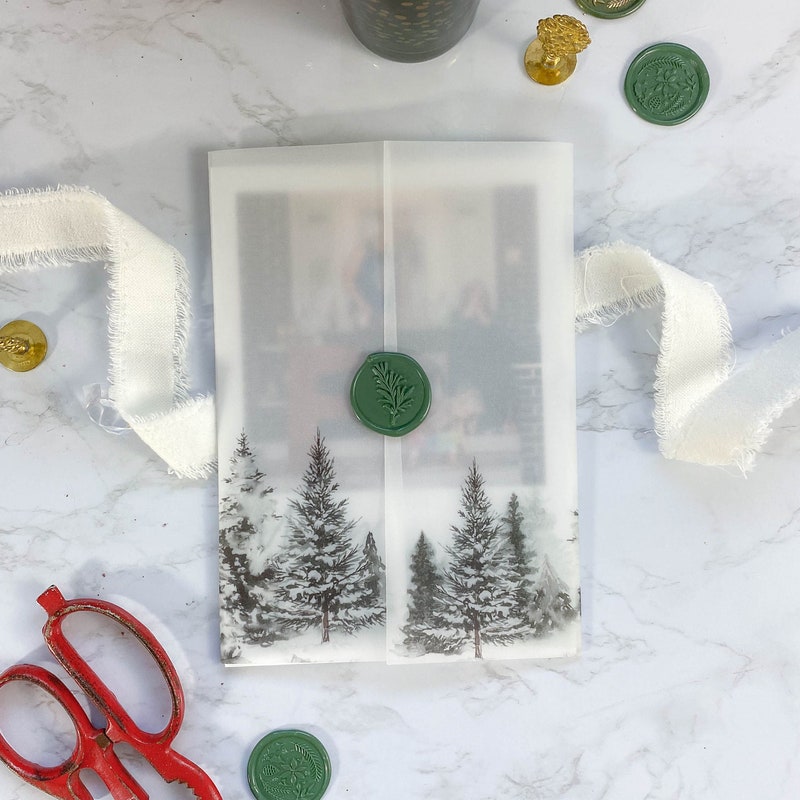 Christmas Vellum Wraps - Etsy