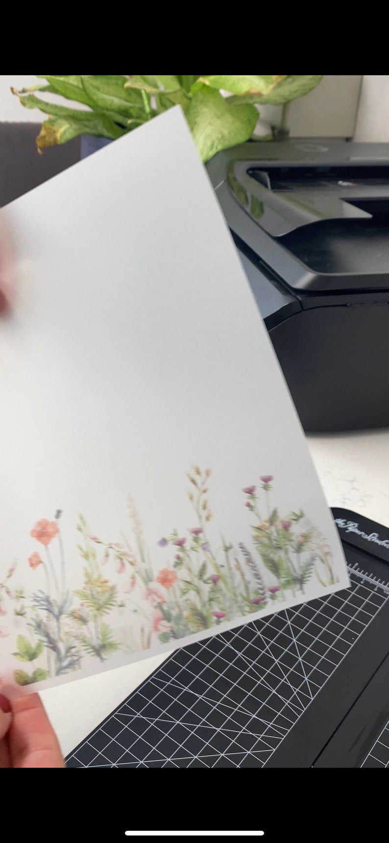 Printable Wedding Vellum Wrap Wildflowers & Herbs Theme - Etsy