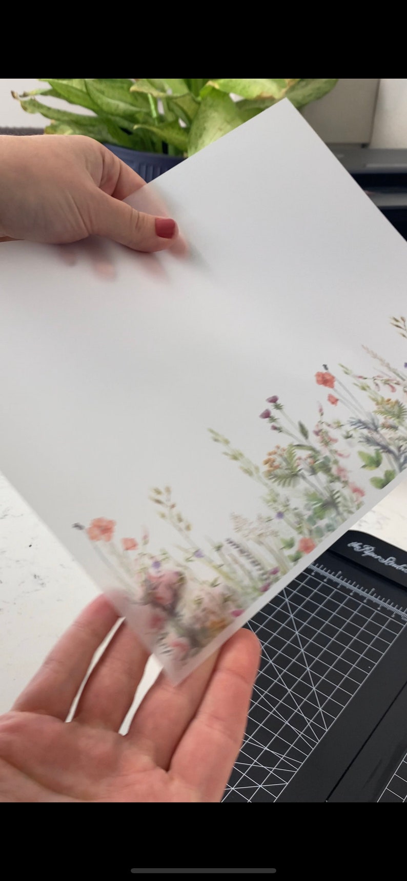 Printable Wedding Vellum Wrap Wildflowers & Herbs Theme - Etsy