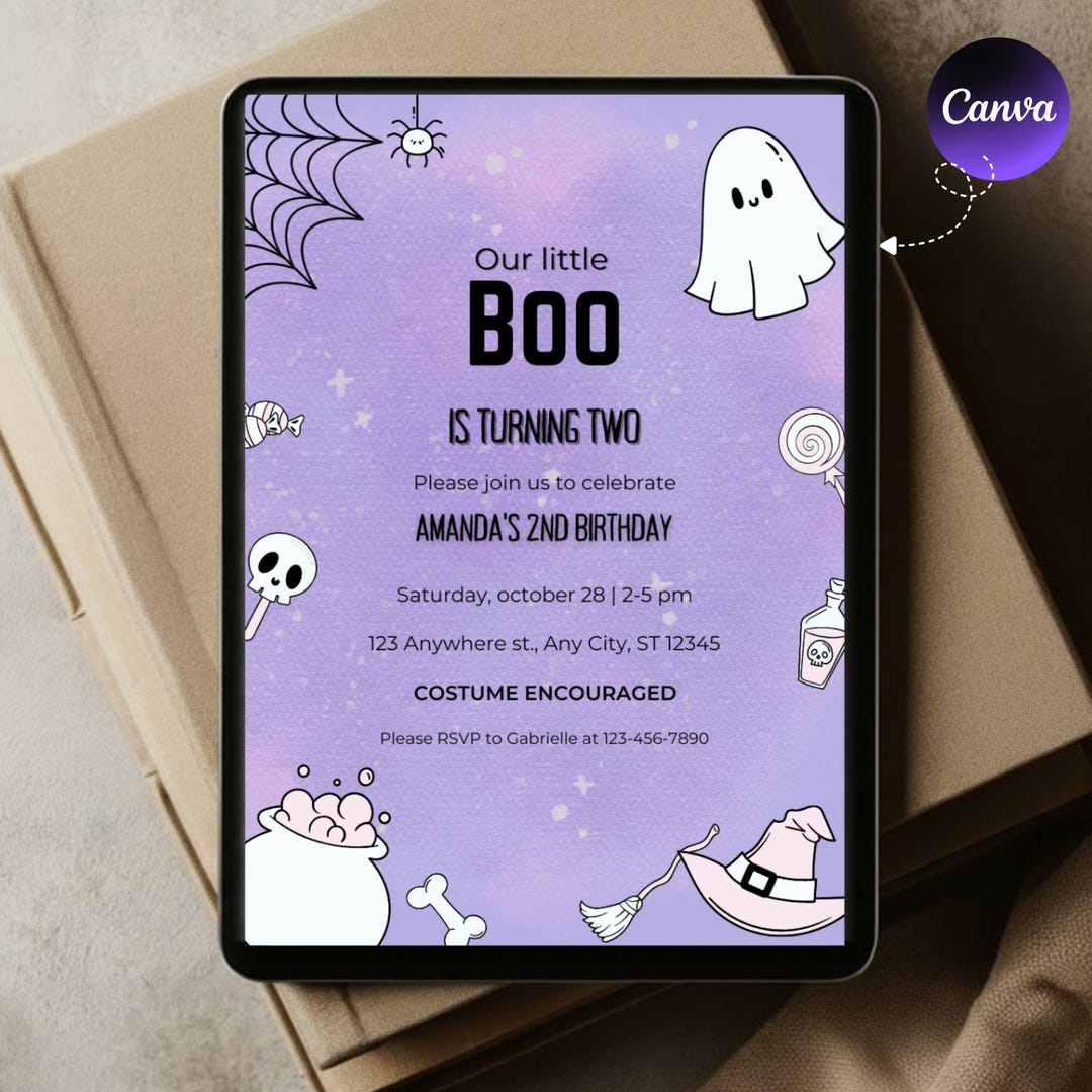 Halloween Boo Gram & Candy Gram Template, PTA/PTO Fundraiser (canva ...