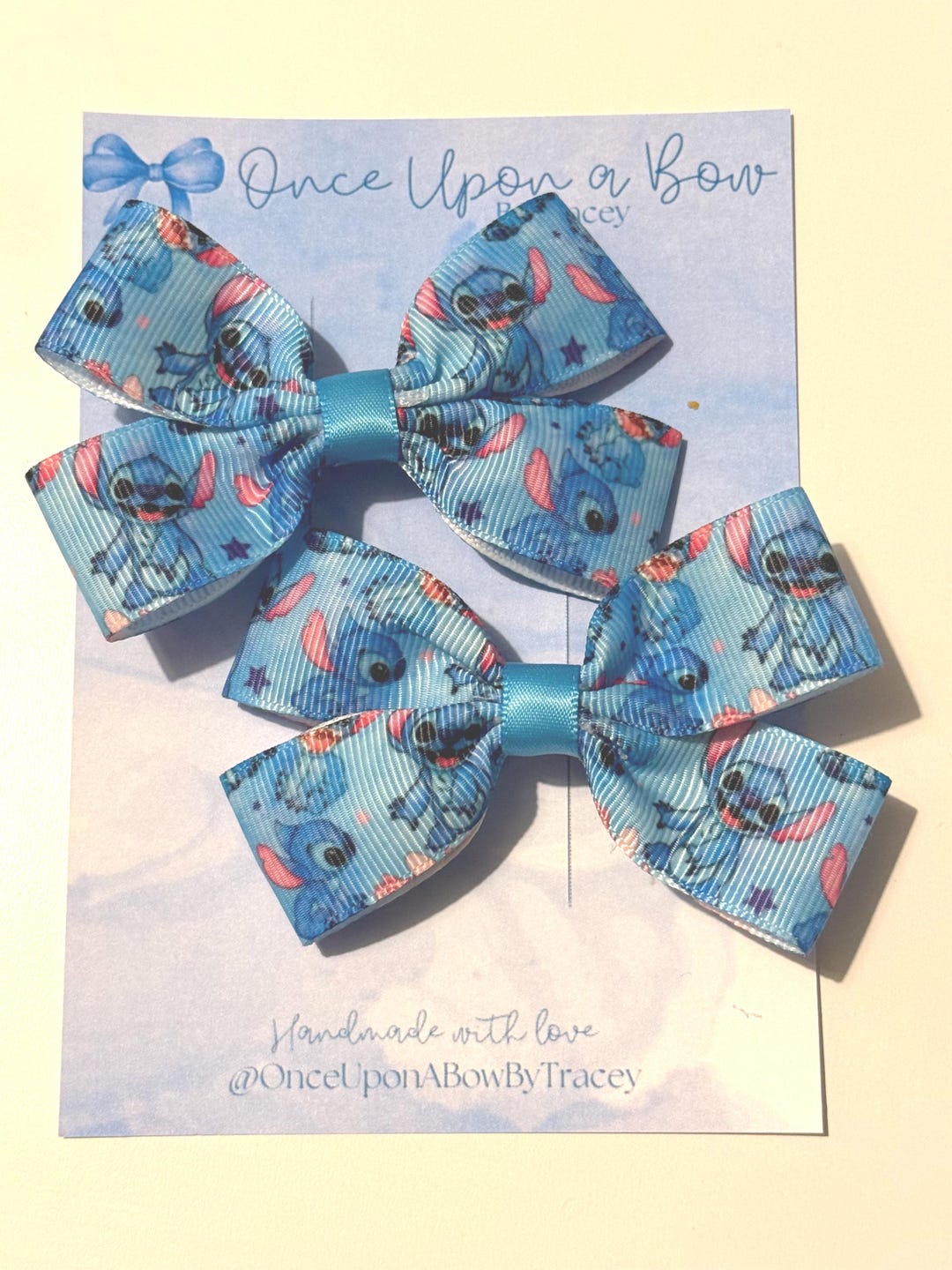 Handmade Blue Alien Ribbon Bows - Etsy