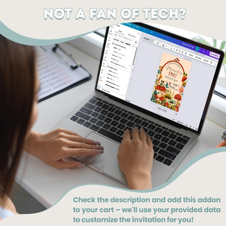 Labubu Birthday Invitation for Kids, Editable Canva Template, Printable ...