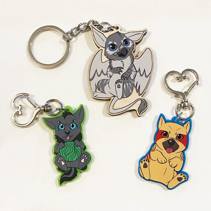 Dragon Keychain Asian - Etsy