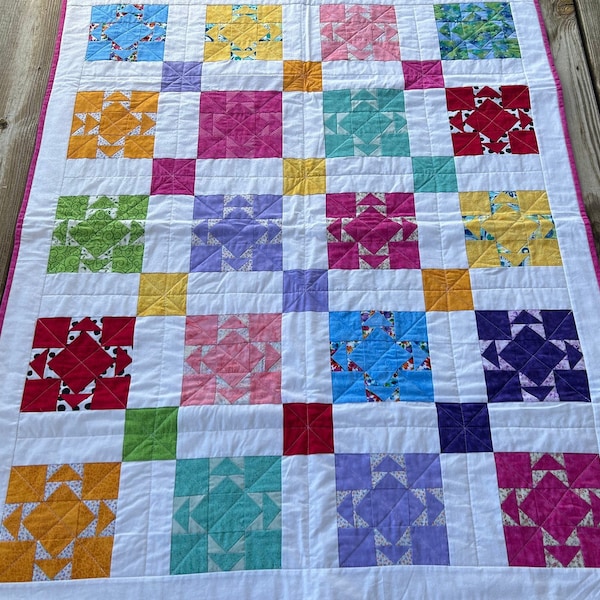 Bright Baby Quilt - Etsy