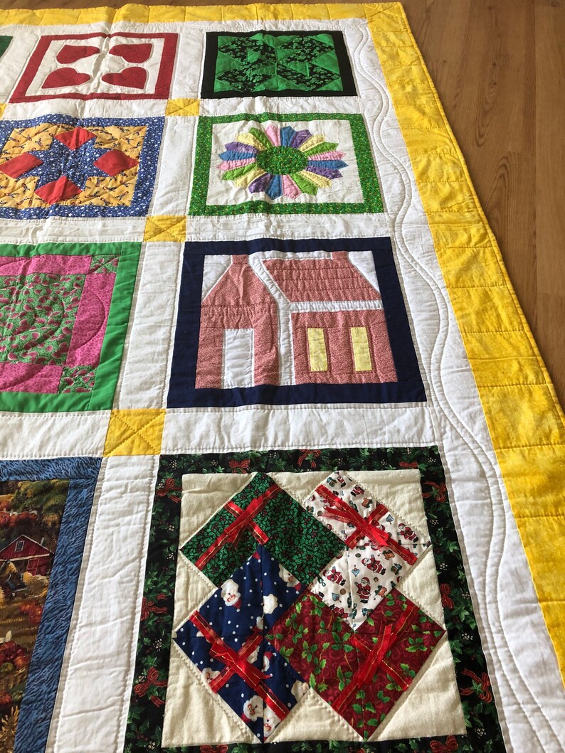 Twelve Months Quilt, Block of the Month, 64”x80”. - Etsy