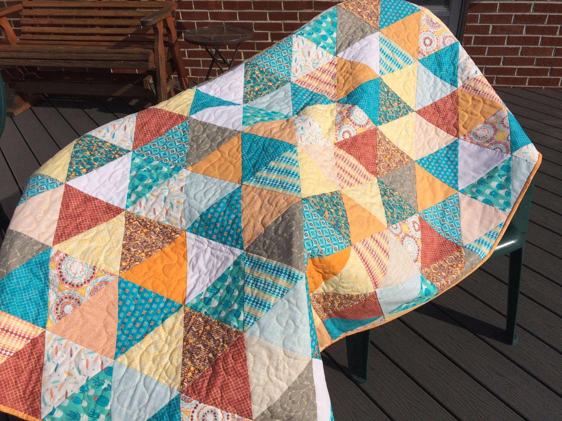 Southwest Triangle Throw, 50.5" X 72" - Etsy