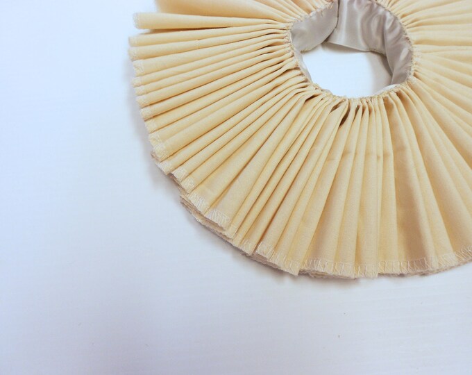 Elizabethan Neck Ruff in Cream Cotton Mardi Gras Cosplay - Etsy