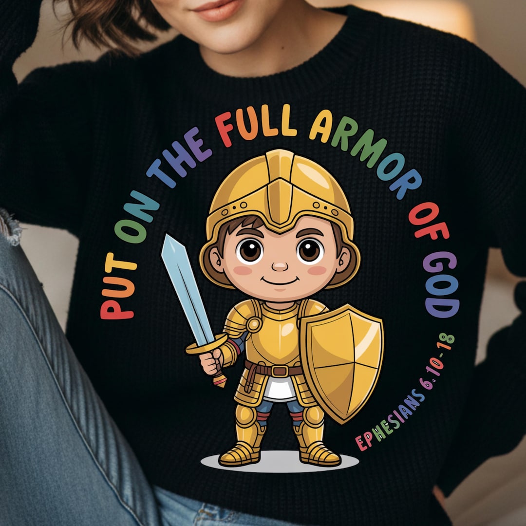 Chibi Armor of God Christian Boy Illustration – Ephesians 6 Faith PNG ...