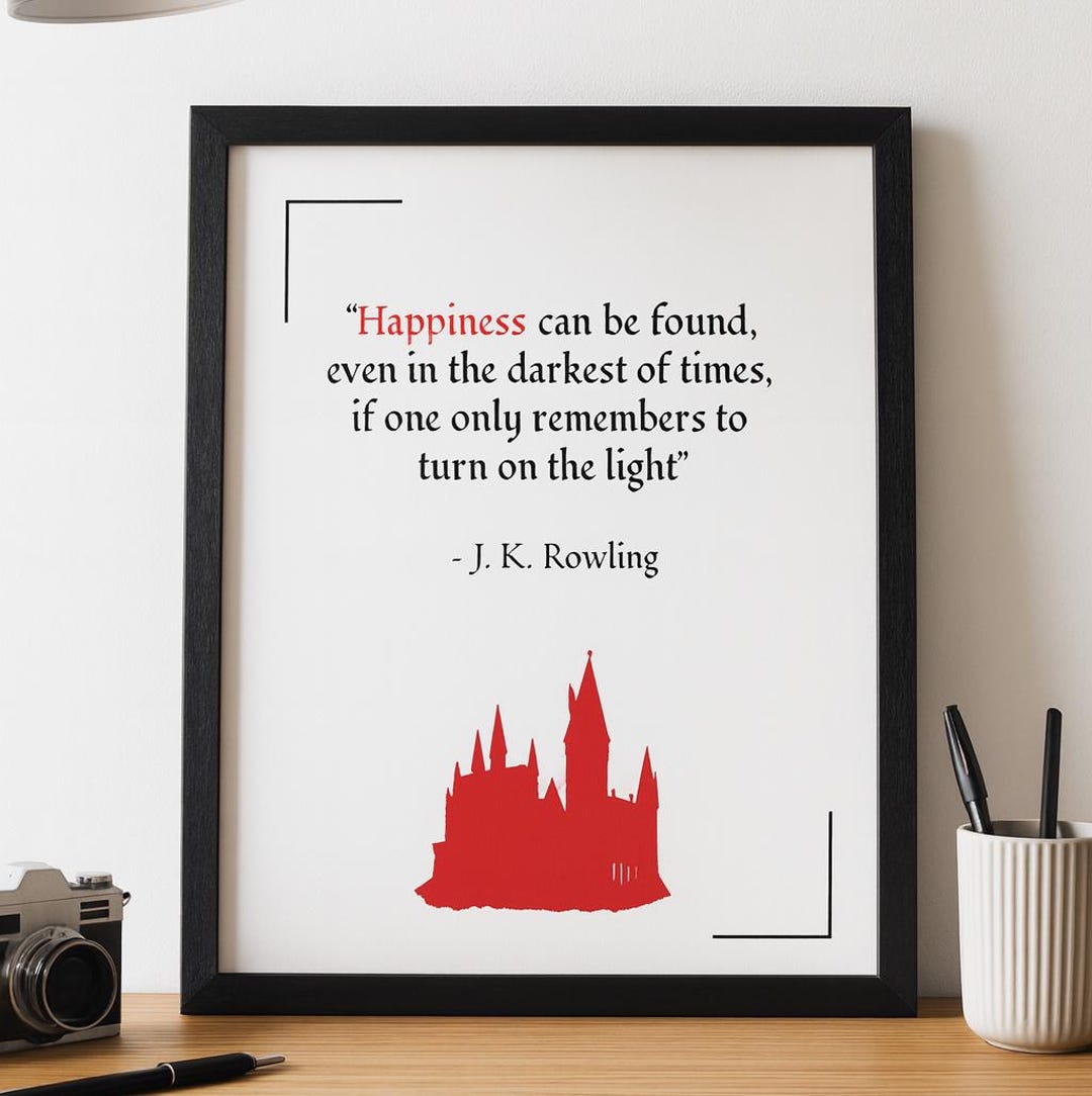 Harry Potter Quote Sign, Hogwarts Sign, Inspirational Quote, Bedroom ...