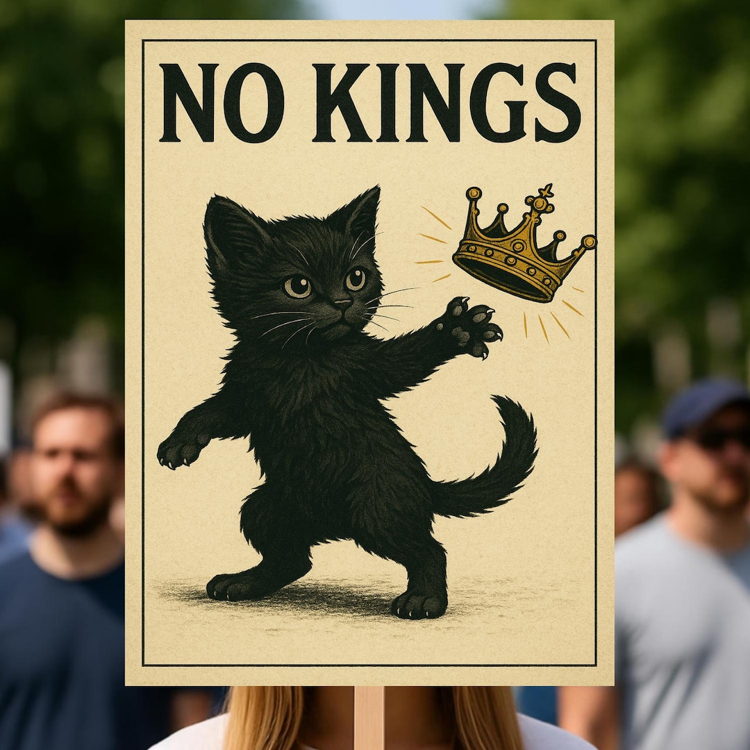 No Kings Protest Sign, Rally Poster, Protest Poster, Anti-trump Protest ...