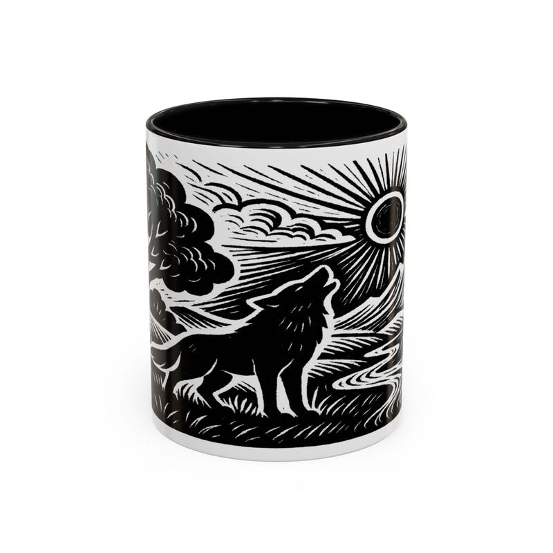 Coffee Mugs Linocut - Etsy