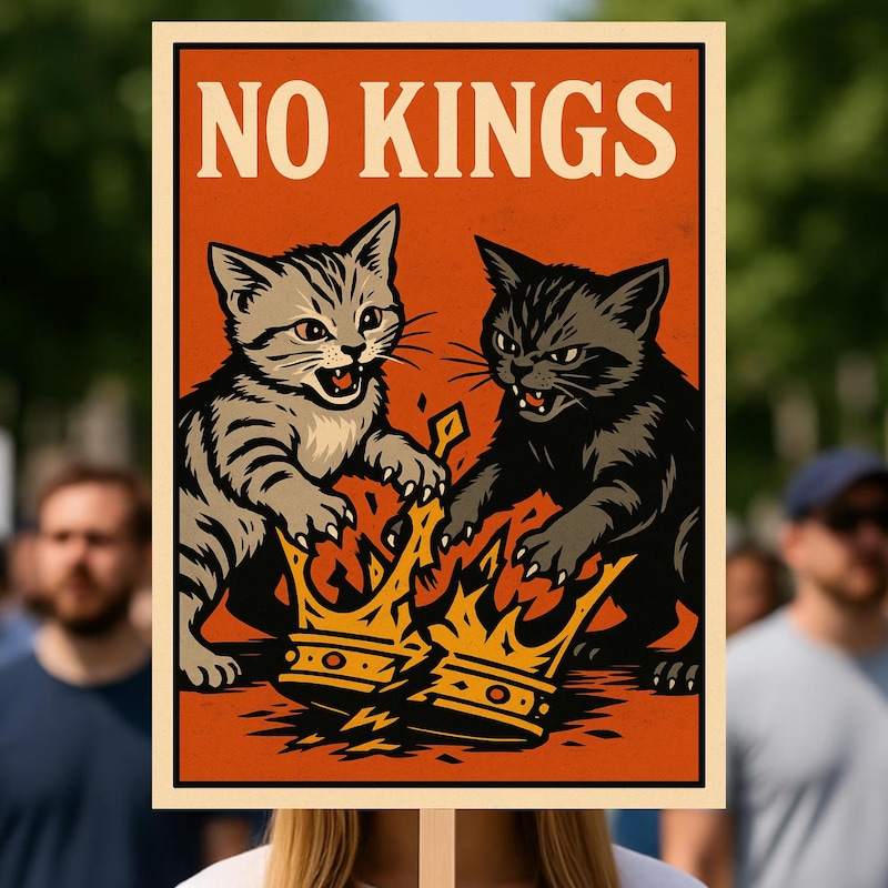 Funny No Kings Rally Signs - Etsy