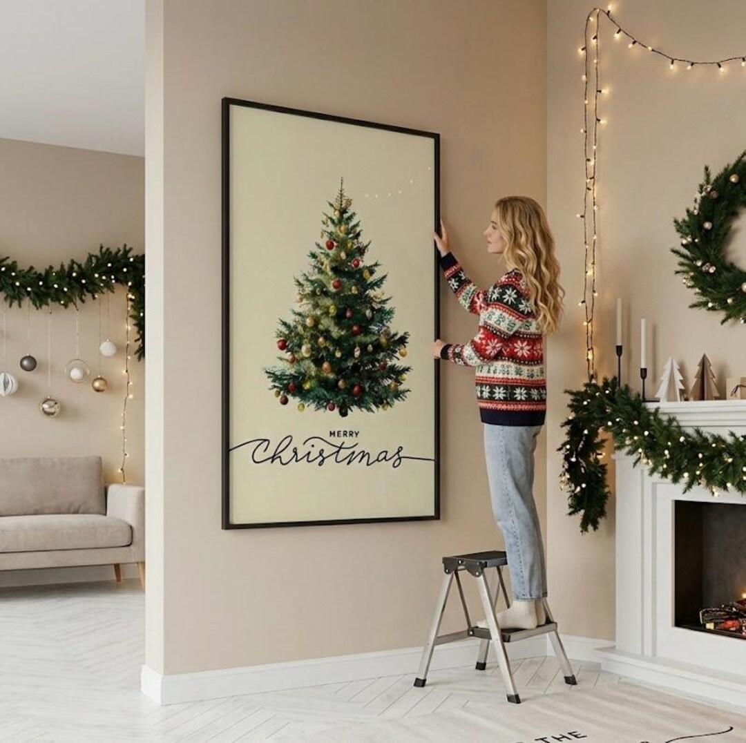 Rustic Christmas Printable Digital Art | Watercolor Pine Tree Print ...